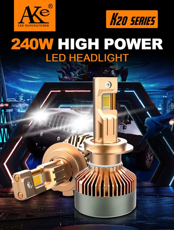 Car LED Lights | Fog Light Bulbs | Bi Lens | AKE Light