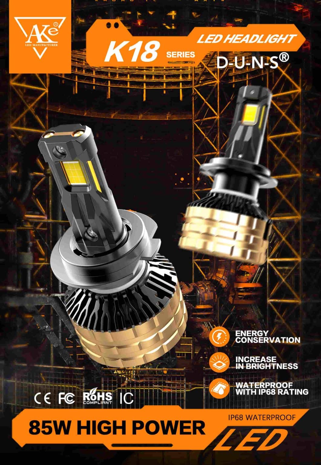 Best Led Headlight Brand | Led Headlight Manufacturer | AKE